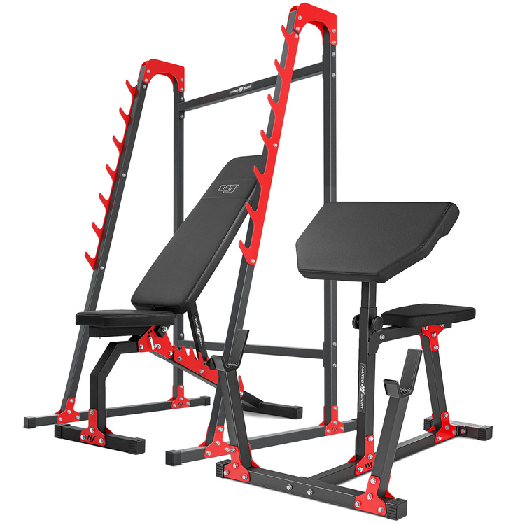Set MH10 | Adjustable bench MH-L114 + Multi rack MH-S204 + Seated ...