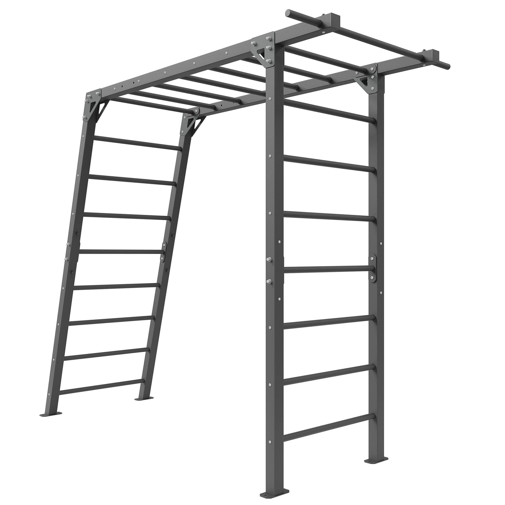 PREMIUM ladder - MO-016 + PREMIUM 2-stand swing rack for ladder - MO ...
