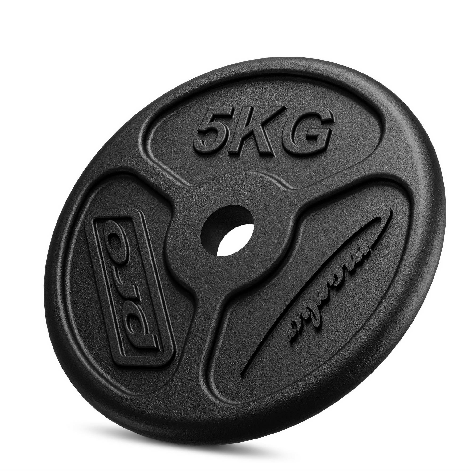 Cast Iron Weight Plates Slim Set 30 Kg 2 X 10 Kg 2 X 5 Kg Marbo