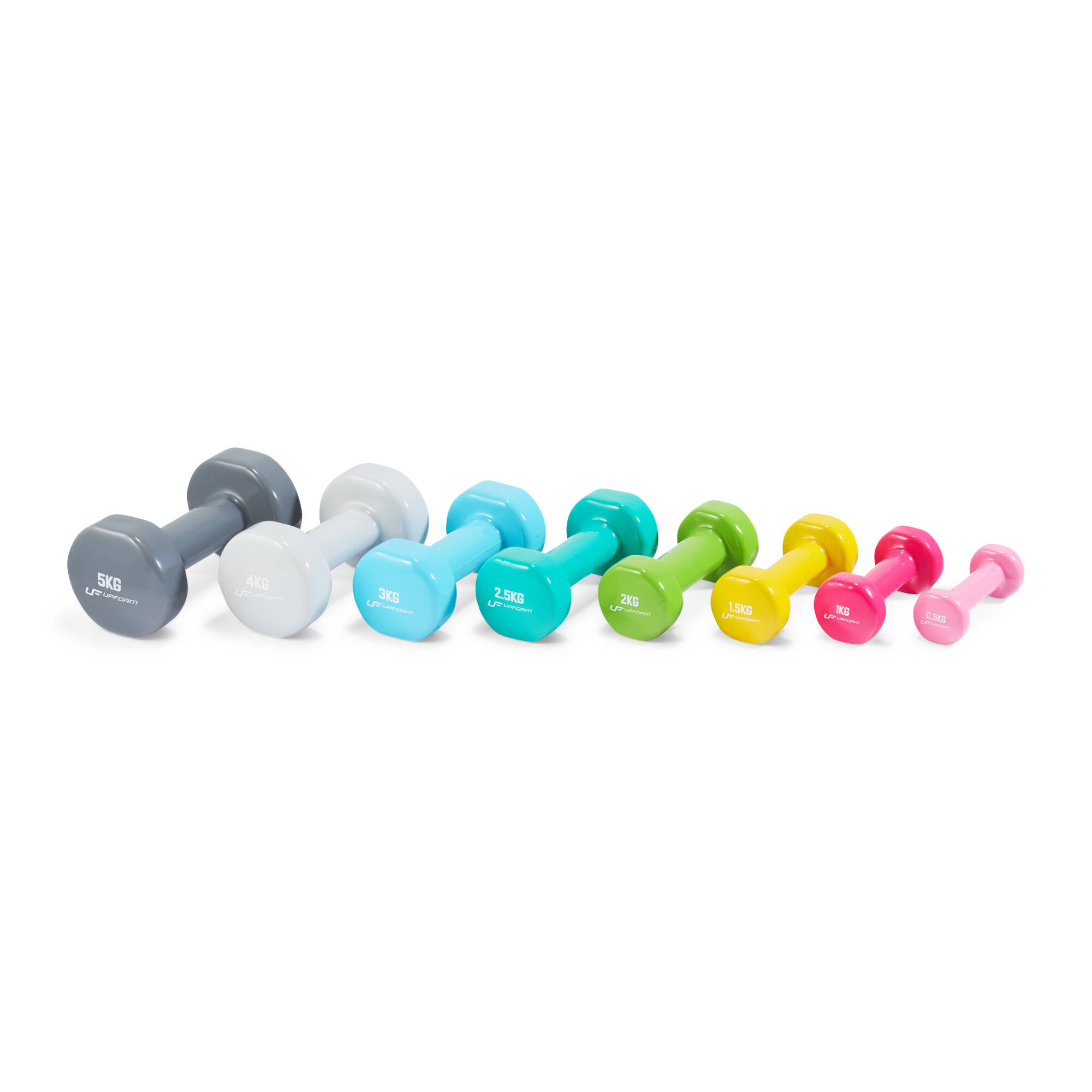 Vinyl dumbbell 2 kg - UpForm 2 kg | Bars and Weight Plates \ Dumbbells ...
